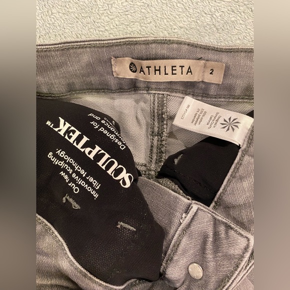 Athleta | Jeans | Athleta Sculptek Jeans Womens 2 Gray Denim Ankle ...